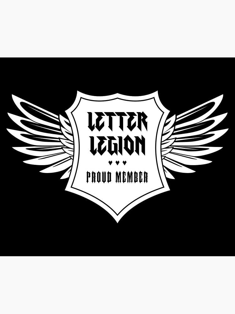 "Letter Legion" Poster for Sale by Thrustworthy | Redbubble