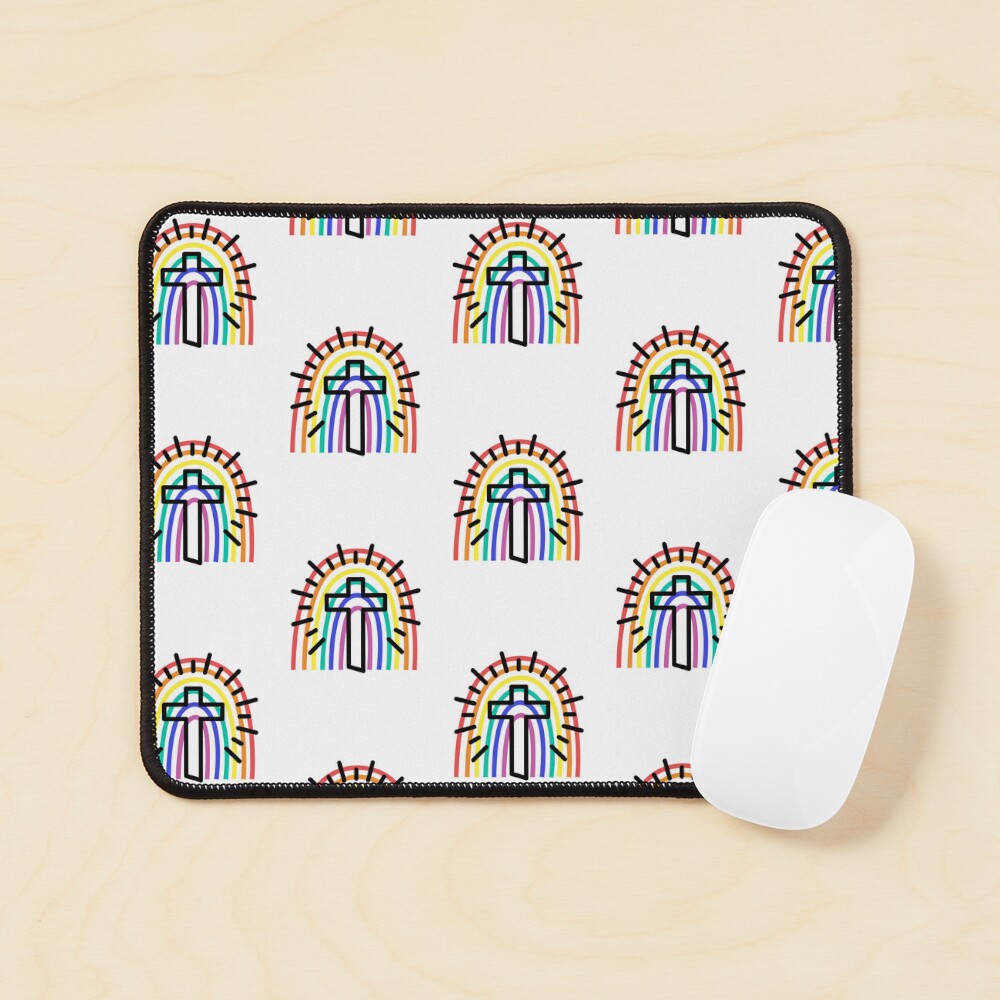 "Rainbow Cross" Sticker for Sale by kirstenbuniak | Redbubble