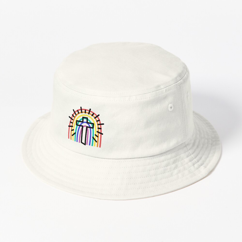 "Rainbow Cross" Sticker for Sale by kirstenbuniak | Redbubble