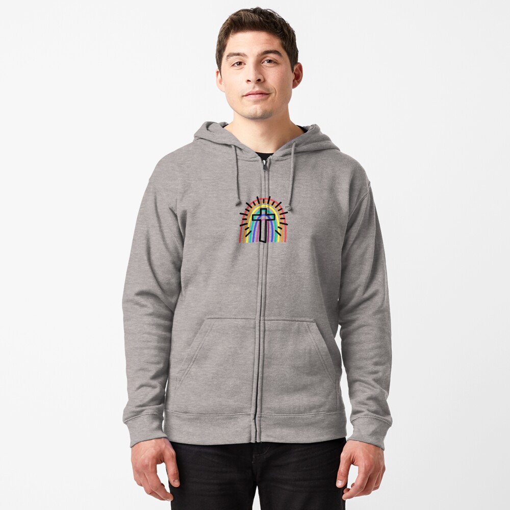 "Rainbow Cross" Sticker for Sale by kirstenbuniak | Redbubble