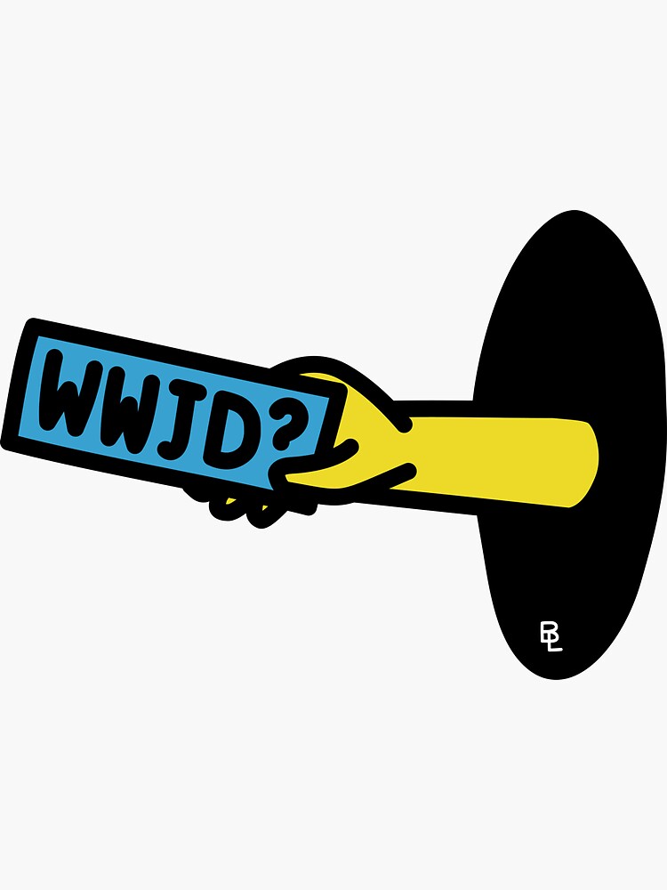 "WWJD Portal" Sticker for Sale by 3dayweekend | Redbubble