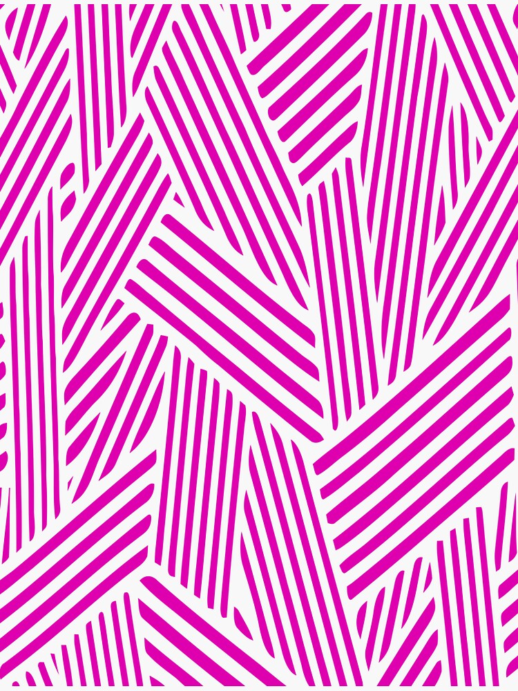 "Abstract Design Pattern in Shocking Pink" Sticker for Sale by hedru ...