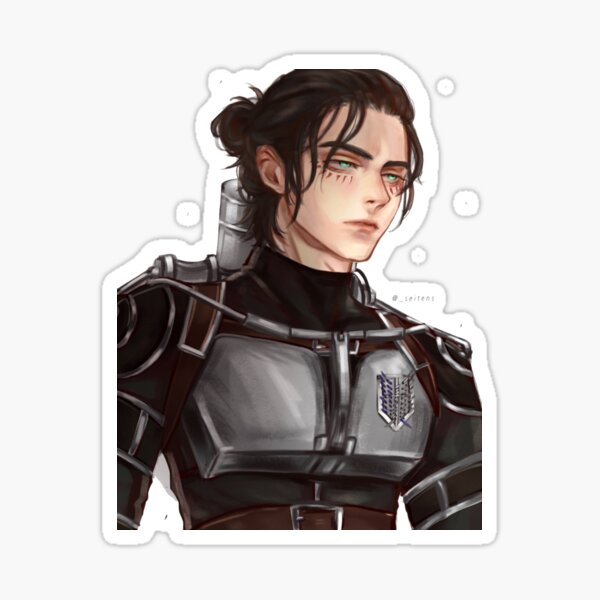 "eren yeager" Sticker for Sale by deeb18 | Redbubble
