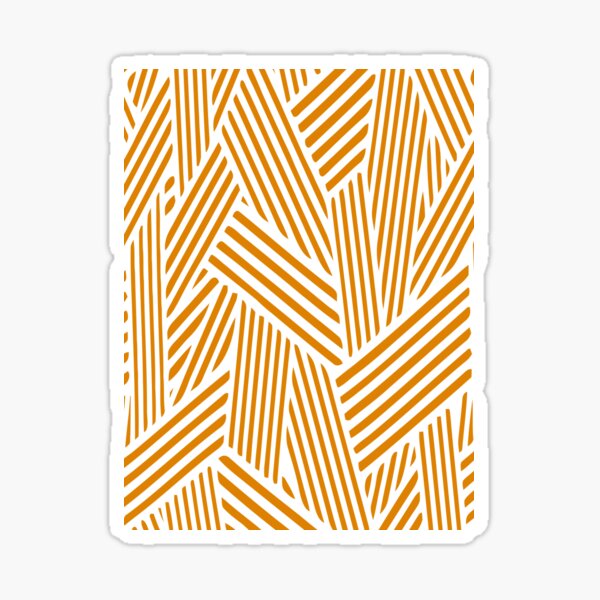 "Abstract Asymmetric Design Pattern in Shiny Mustard" Sticker for Sale ...