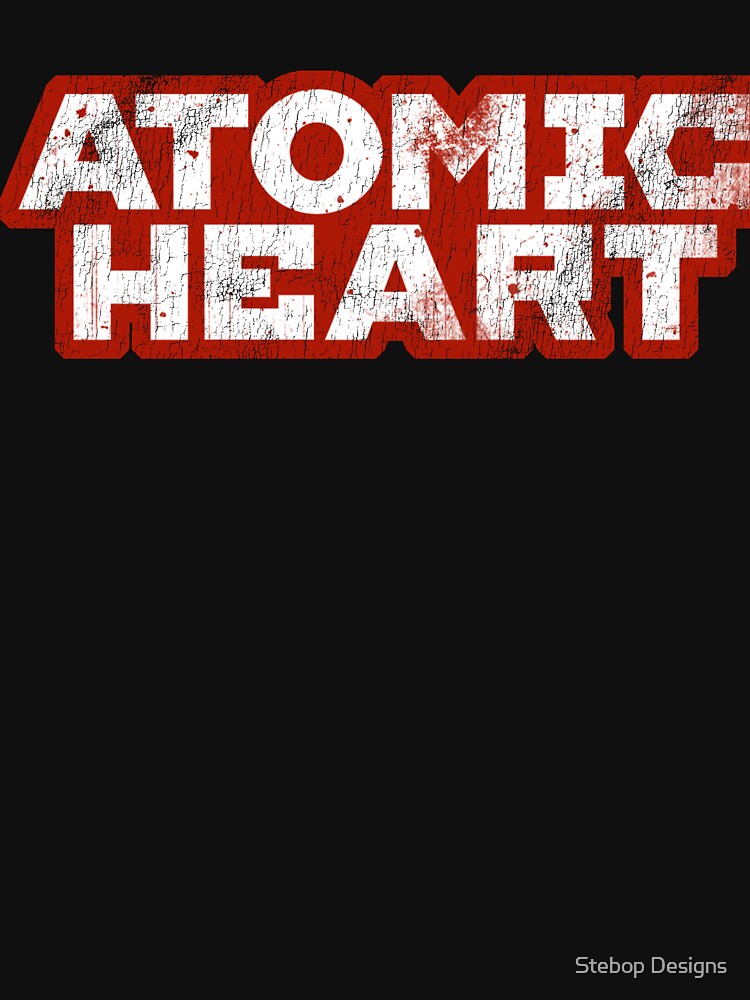 "Atomic Heart Distressed Logo" T-shirt for Sale by BrotherOfPerl ...