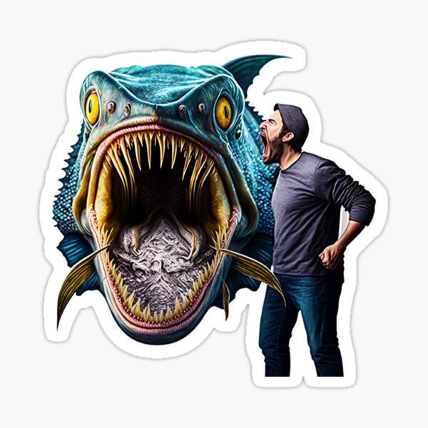 "Catfish | Scary Fish" Sticker for Sale by BelOfficial | Redbubble