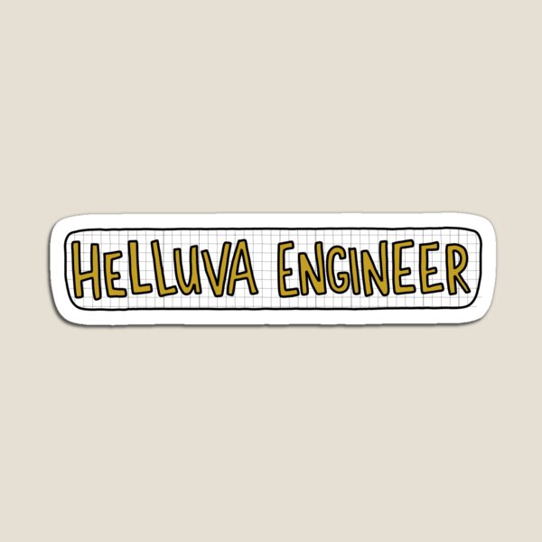 "Georgia Tech Helluva Engineer sticker" Magnet for Sale by slivingood3 | Redbubble