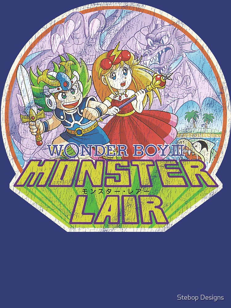 "Wonder Boy III Monster Lair Retro Logo" T-shirt for Sale by ...