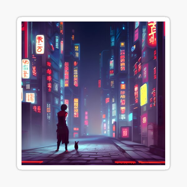 "Japanese Street Cyberpunk Tokyo streetwear" Sticker for Sale by ...