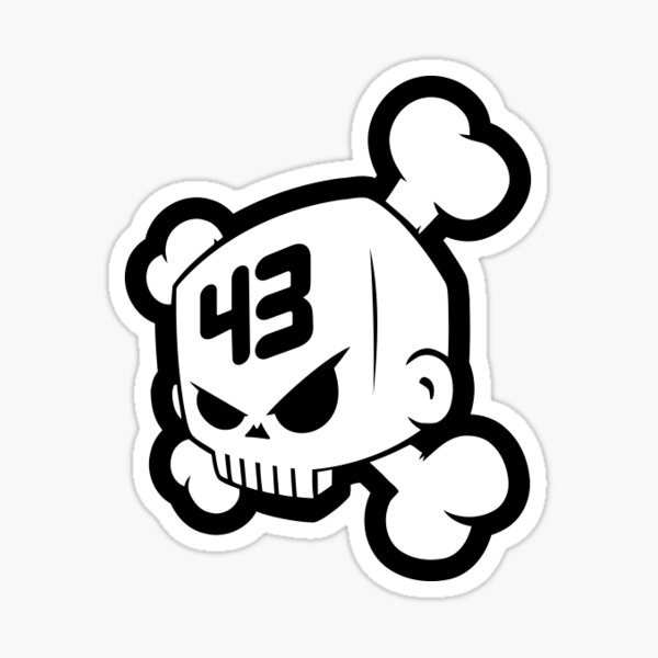 "Ken Block 43 Skull" Sticker for Sale by sebigxd | Redbubble