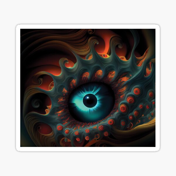 "The Ethereal Gaze" Sticker for Sale by GoBeyondChannel | Redbubble