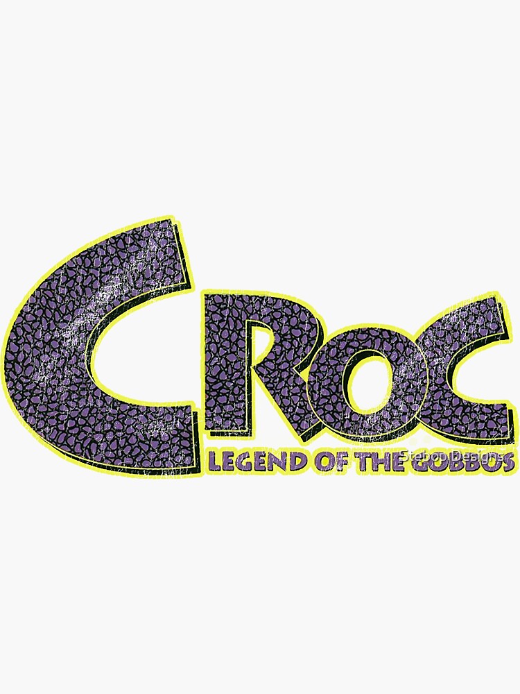 "Croc Legend of the Gobbos Logo" Sticker for Sale by BrotherOfPerl ...