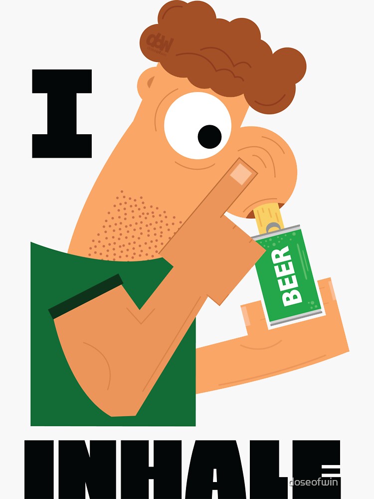 "Snorting Beer I love So Much I Inhale Meme Snort Beer Can Funny Design ...