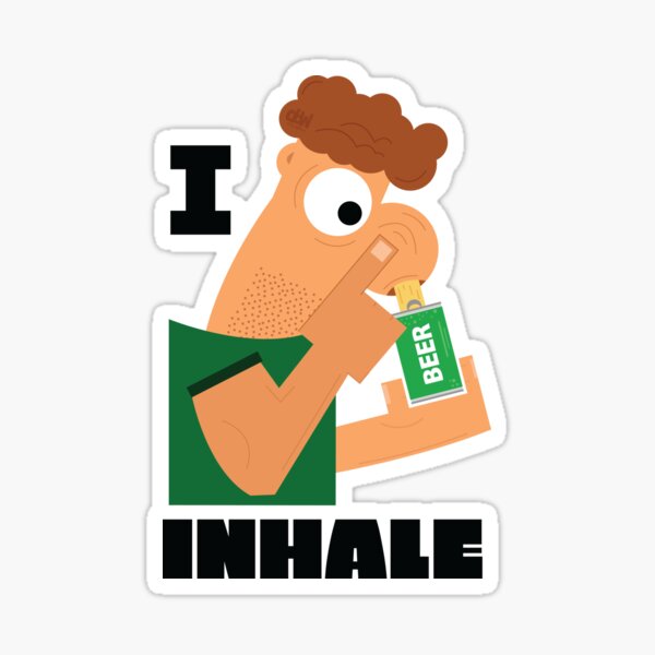 "Snorting Beer I love So Much I Inhale Meme Snort Beer Can Funny Design ...