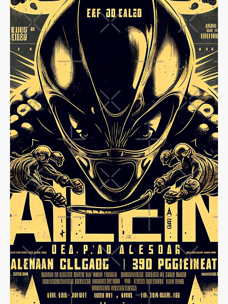 "Ailein Intergalactic Fight League (Alien Fantasy UFC Fight Poster ...