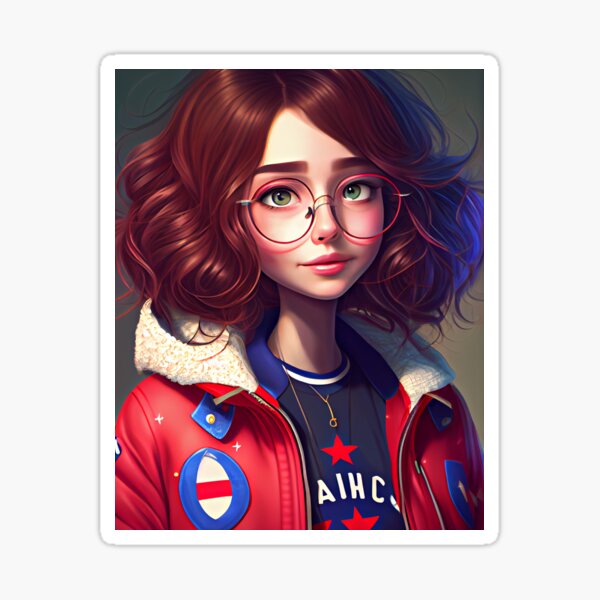 "Beautiful girl " Sticker for Sale by PREARTE | Redbubble