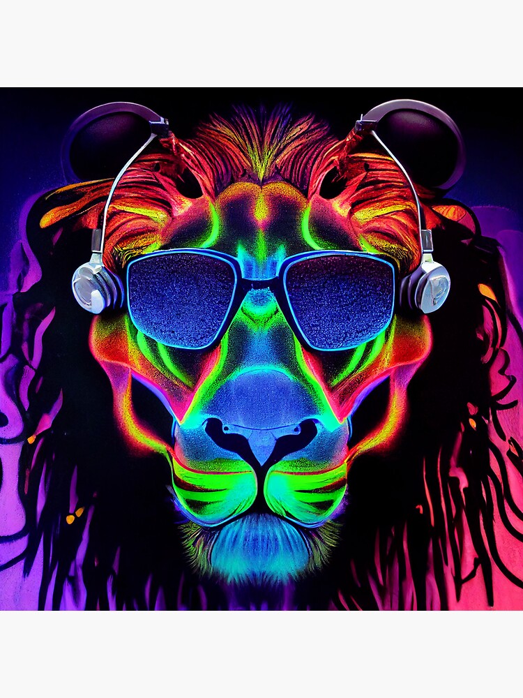 "Roar Raver" Sticker for Sale by MakeMyArtMedia | Redbubble