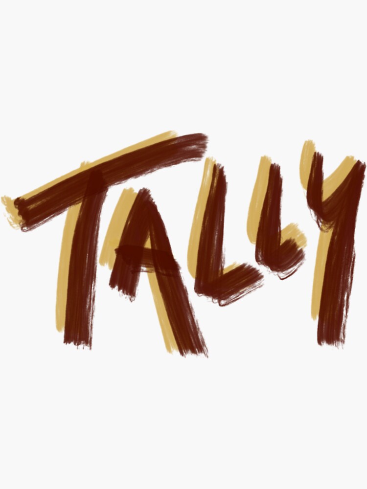 "Rally in Tally " Sticker for Sale by BLACKSMOKECOL | Redbubble