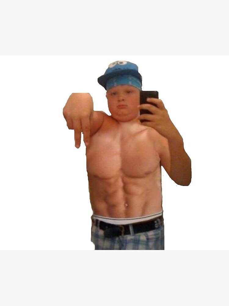 "Jacked Photoshop Kid Meme" Art Print for Sale by CookinHippo | Redbubble