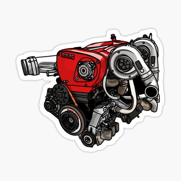 "RB26 Engine" Sticker for Sale by avinn | Redbubble