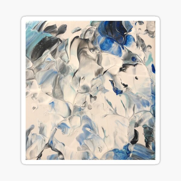 "Blue " Sticker for Sale by AlligatorsArt | Redbubble