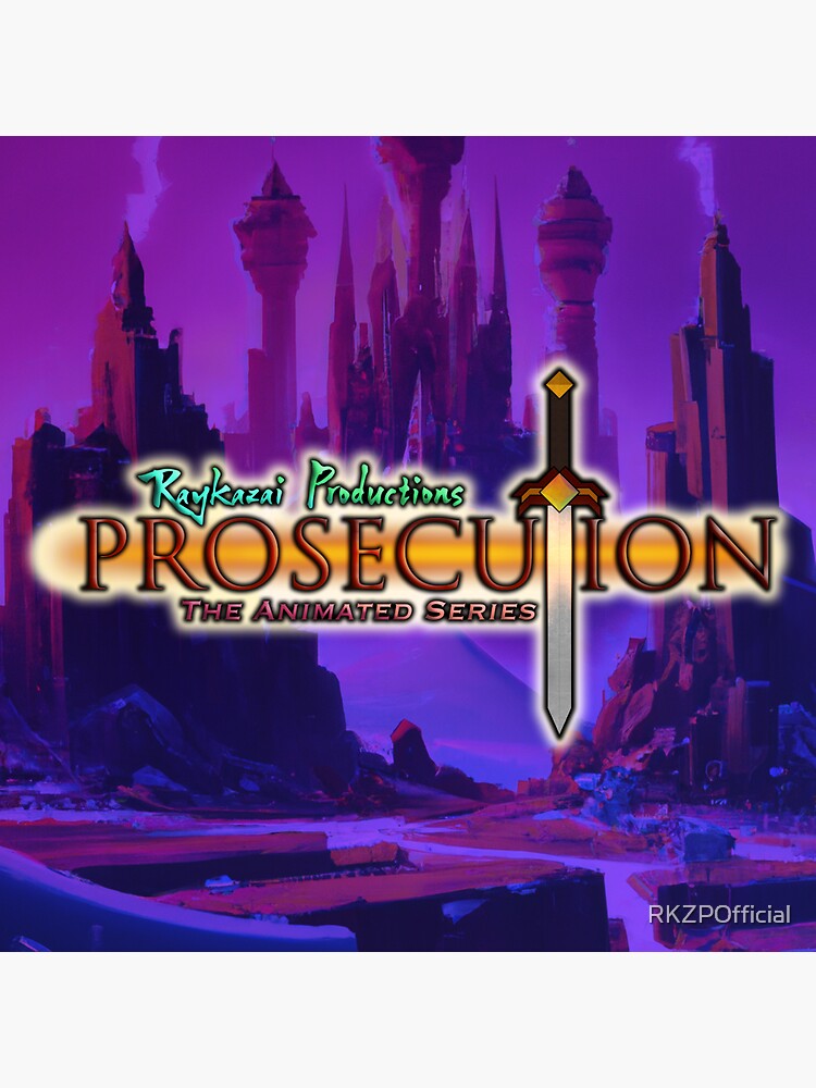 "Prosecution Logo Background Version" Sticker for Sale by RKZPOfficial ...