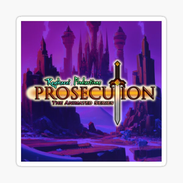 "Prosecution Logo Background Version" Sticker for Sale by RKZPOfficial ...