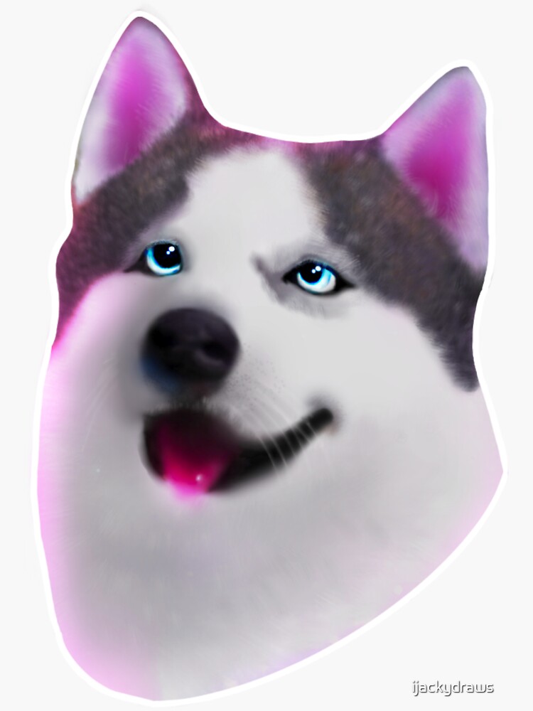 "Ivan, The Husky" Sticker for Sale by ijackydraws | Redbubble