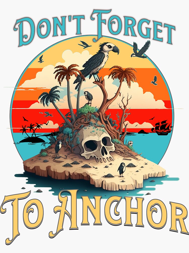 "Marooned Pirate" Sticker for Sale by ArthShirts | Redbubble