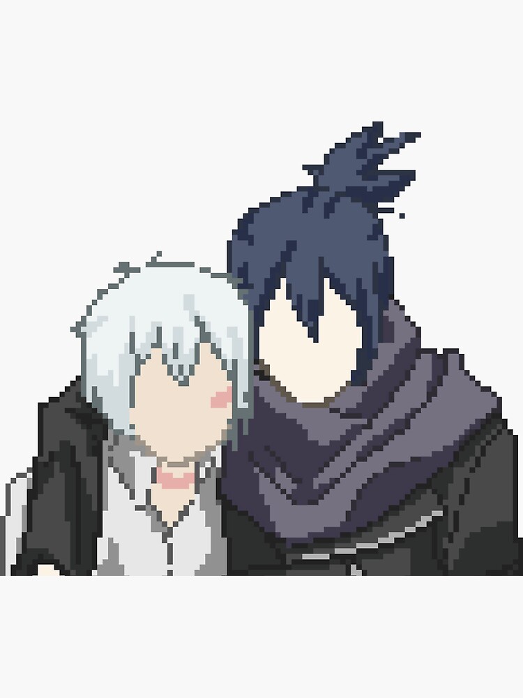 "Pixel Shion and Nezumi" Sticker for Sale by nicoyo | Redbubble