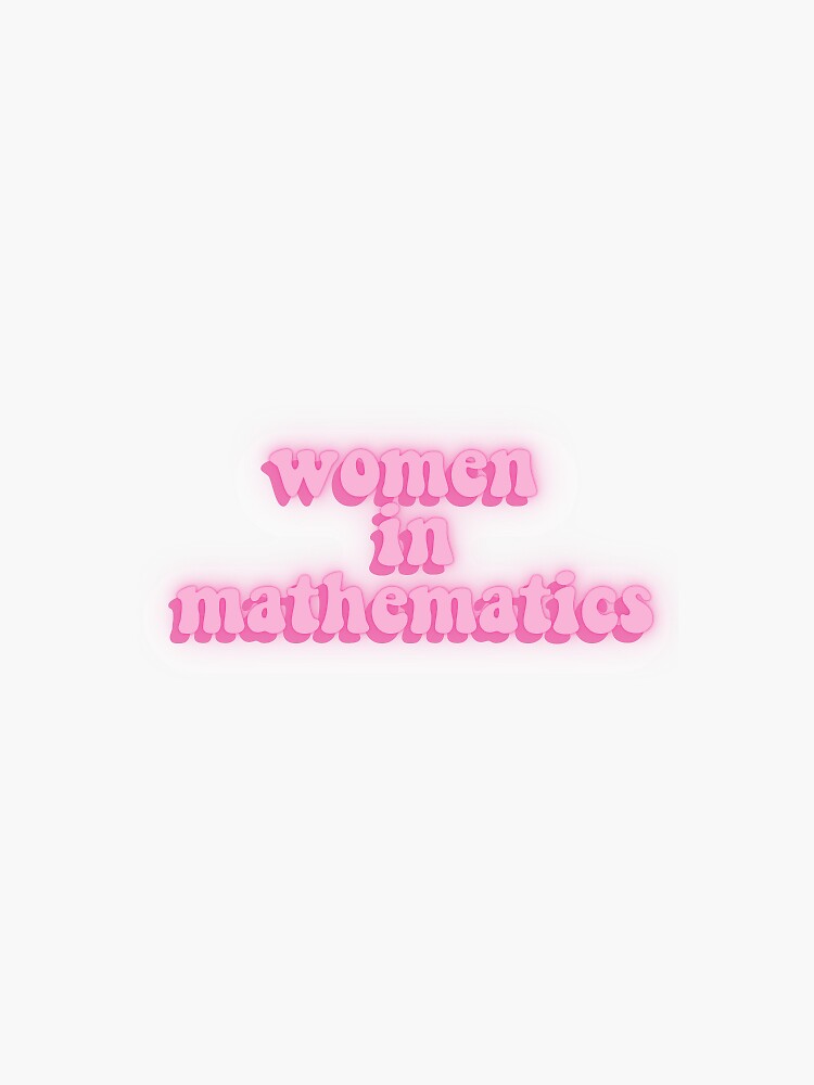 "neon pink women in mathematics major design" Sticker for Sale by ...