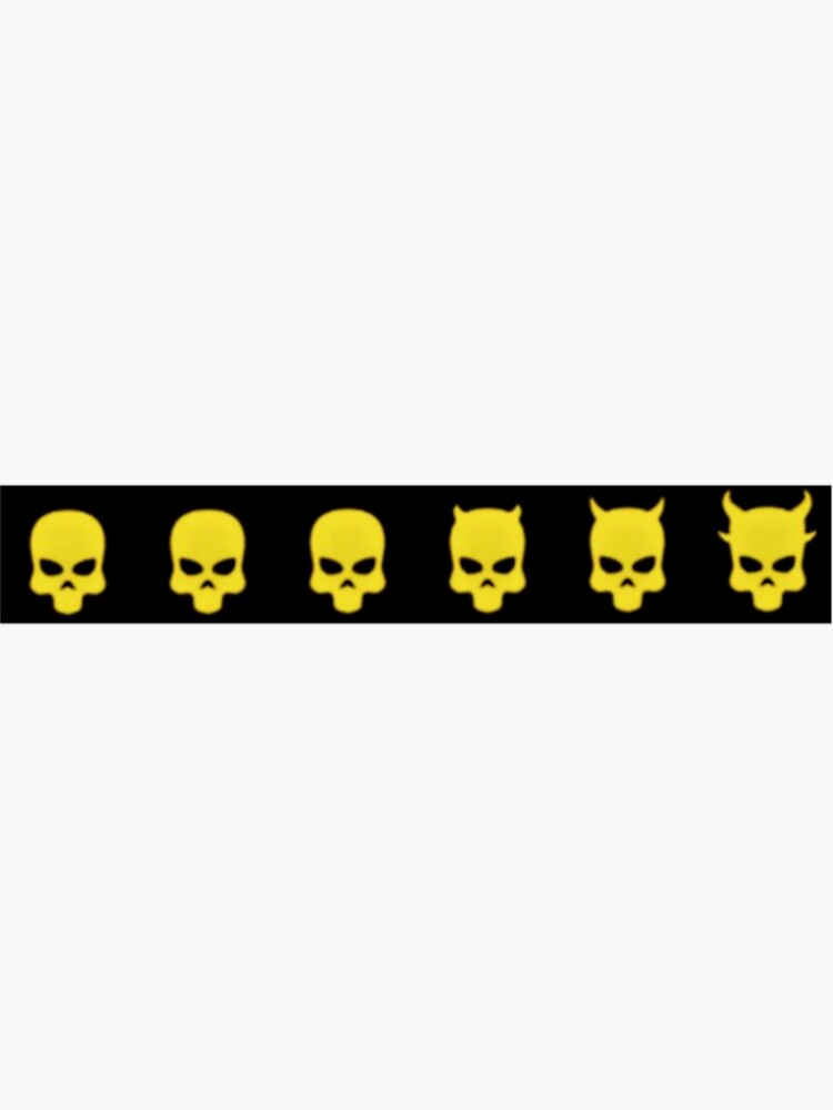 "Payday 2 Difficulty Skulls" Sticker for Sale by Sp00kster | Redbubble