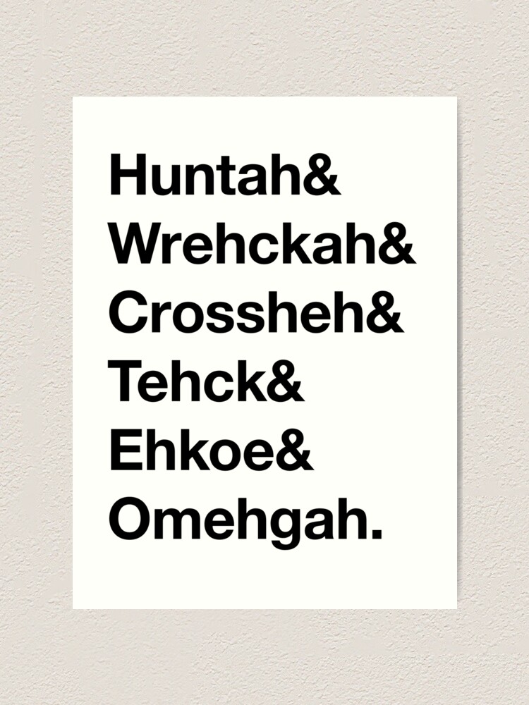 "The Bad Batch names list" Art Print for Sale by cjasonac | Redbubble