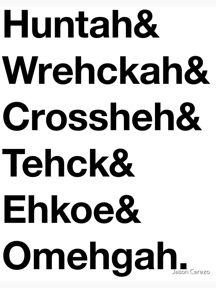 "The Bad Batch names list" Art Print for Sale by cjasonac | Redbubble