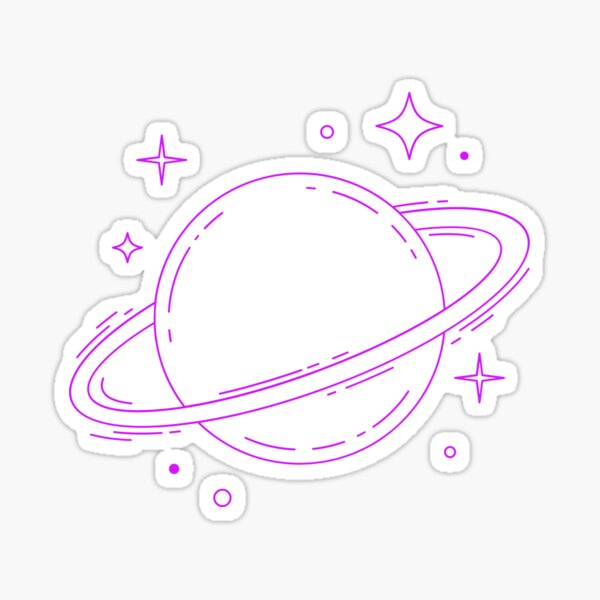 "Purple Sparkle Planet" Sticker for Sale by CosmicsCloset | Redbubble