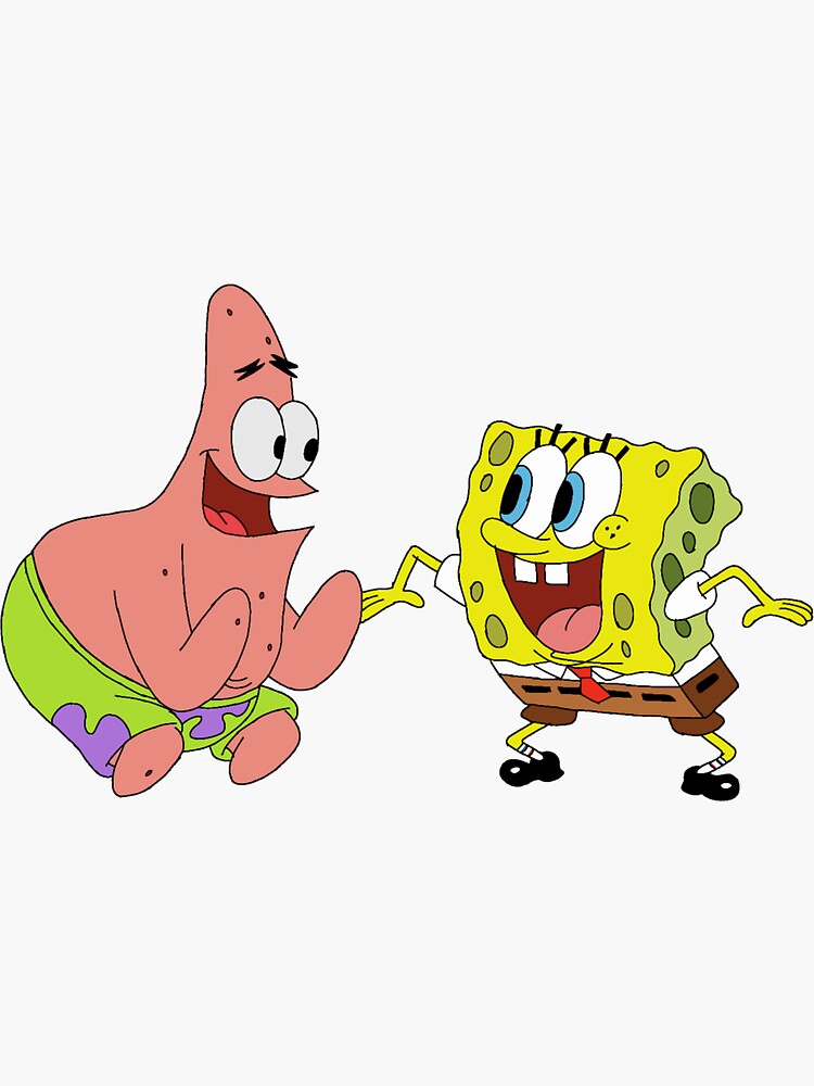 "Spongebob and Patrick" Sticker for Sale by cardigans13 | Redbubble