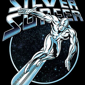 "Silver Surfer" Sticker for Sale by 4Titik | Redbubble