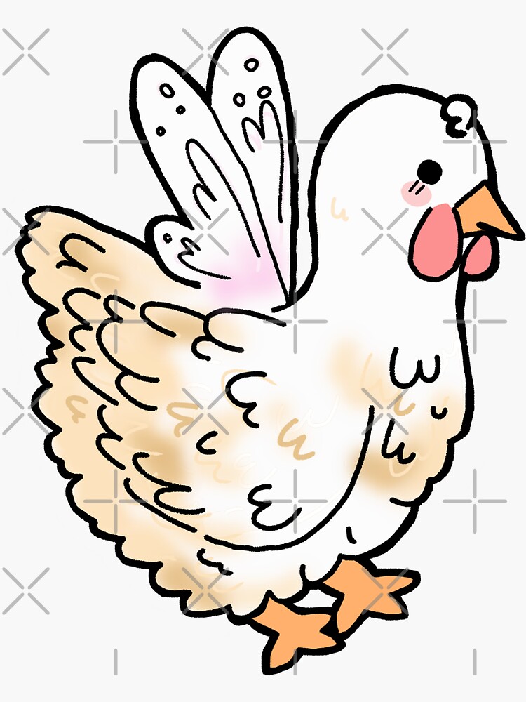 "Chicken Fairy!" Sticker for Sale by scrambledemma | Redbubble