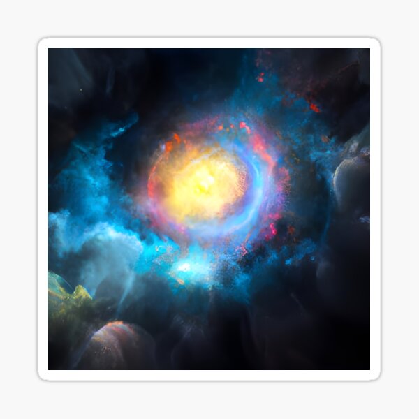 "Yolk of the galaxy" Sticker for Sale by ThinkOTB | Redbubble