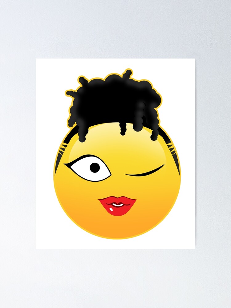 "Emoji Smile (Mohawk and Joy)" Poster by HippoCollection | Redbubble