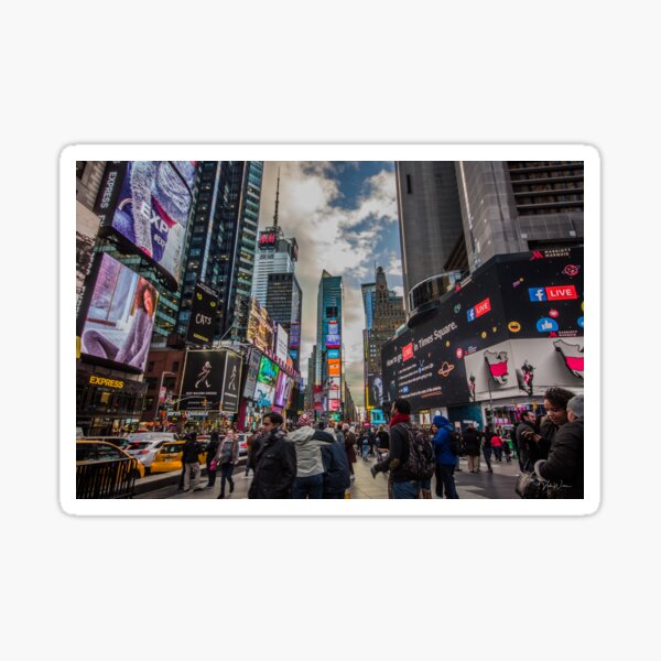 "Times Square, New York, New York, USA" Sticker for Sale by VickiWalsh ...