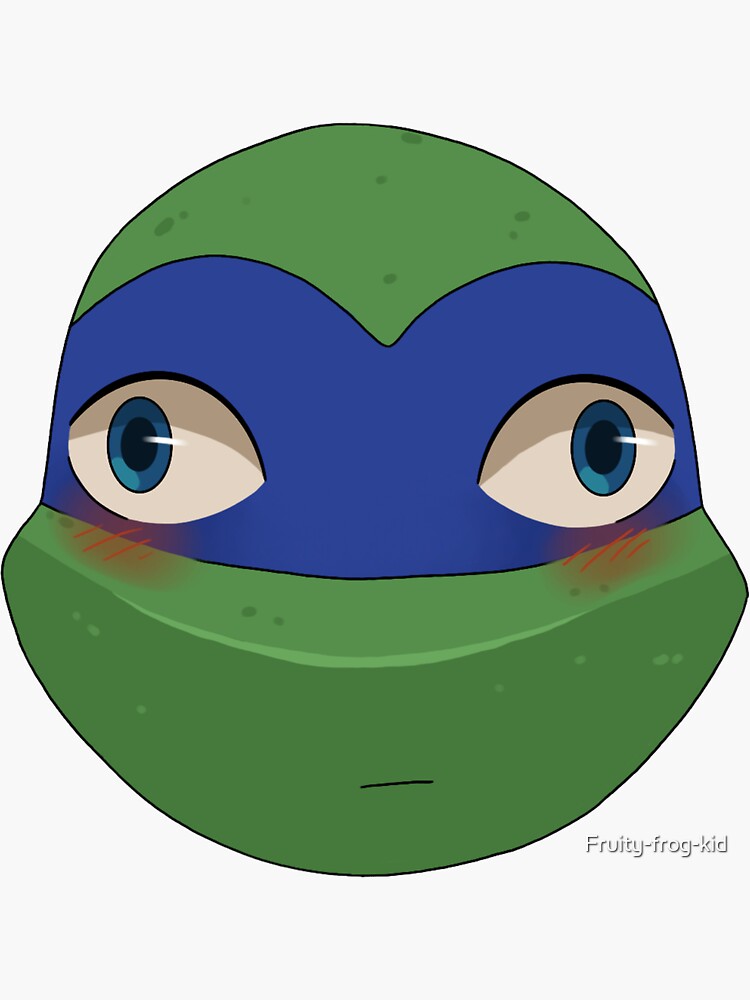 "Tmnt Leonardo meme" Sticker for Sale by Fruity-frog-kid | Redbubble