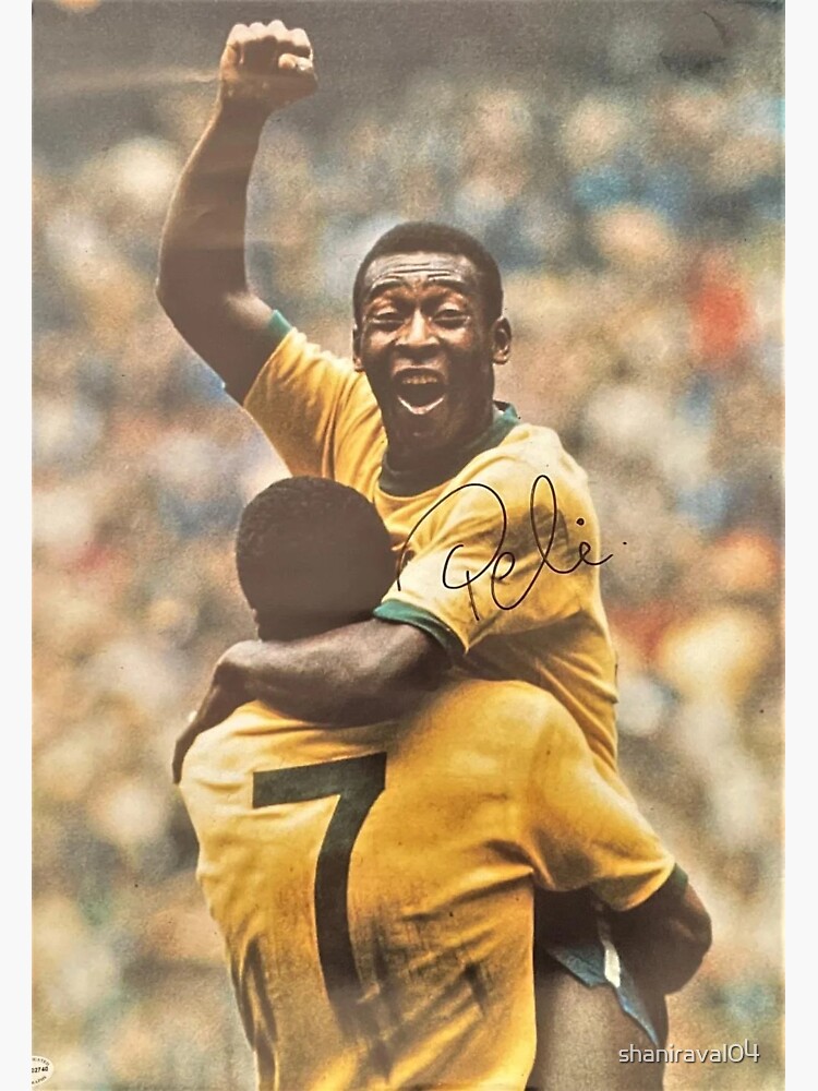 "Pele Photo with his Signature" Sticker for Sale by shaniraval04 ...