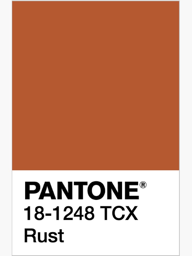 Sticker « Pantone rouille », par shopdabl | Redbubble