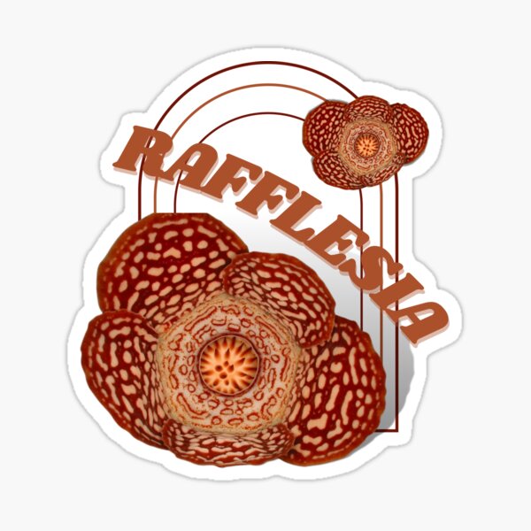 "RAFFLESIA BERNARD II" Sticker for Sale by GoMoni | Redbubble