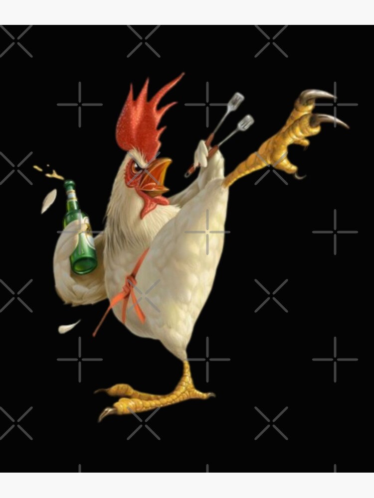 "kung fu chicken" Poster by mahass | Redbubble