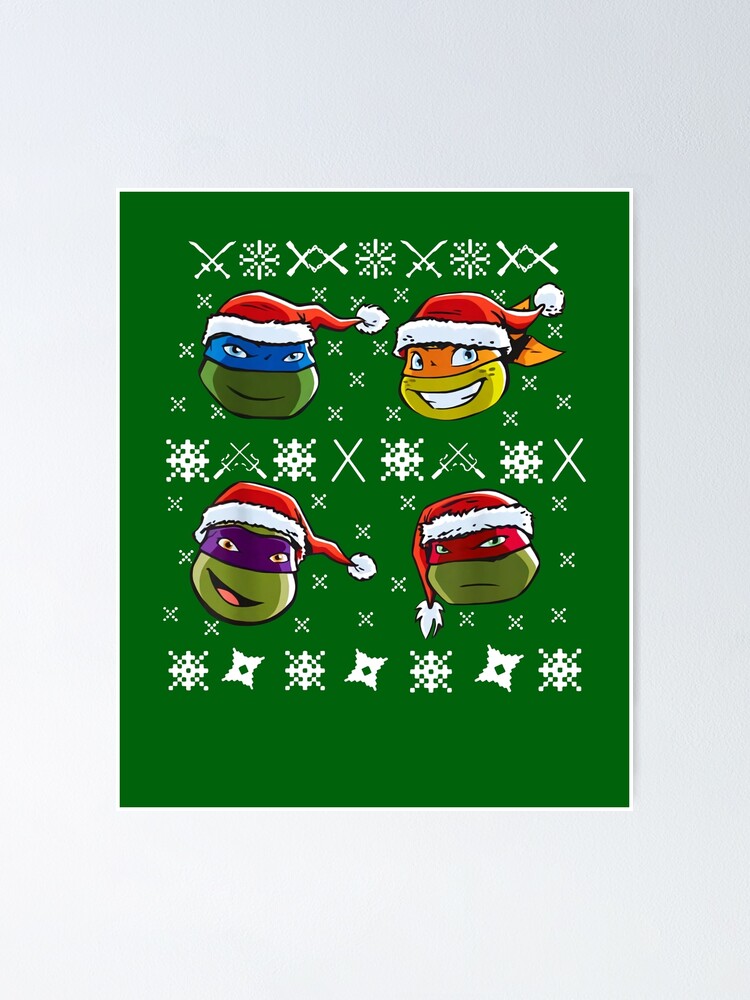"Teenage Mutant Ninja Turtles Christmas" Poster for Sale by ...