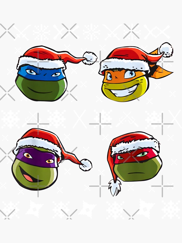 "Teenage Mutant Ninja Turtles Christmas" Sticker for Sale by ...