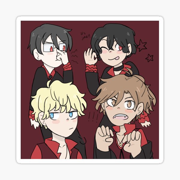 "Scarlet Family" Sticker for Sale by natacular | Redbubble