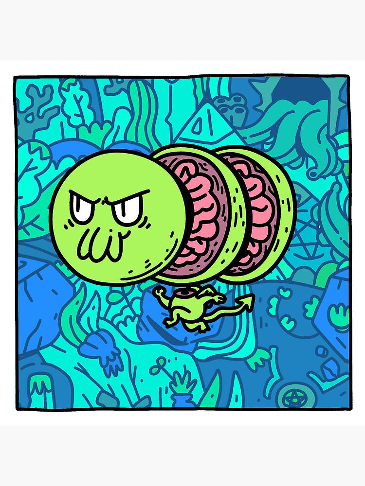 "Cthulhu under the Sea " Art Print for Sale by mokokosaurus | Redbubble